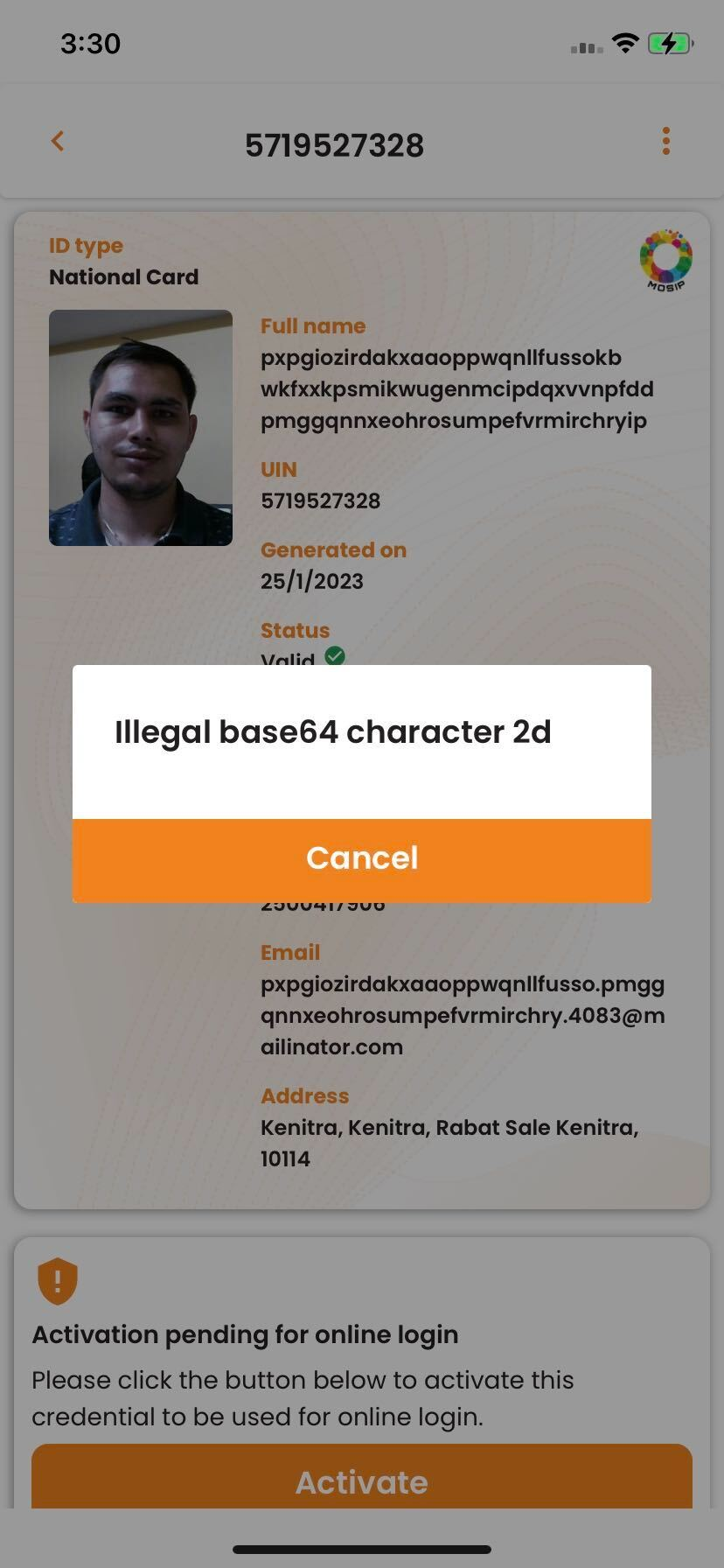 iOS : unable to activate VC for online login. · Issue #450 · mosip/inji-wallet · GitHub
