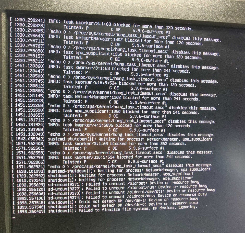 Shutdown not working · Issue #337 · linux-surface/linux-surface · GitHub