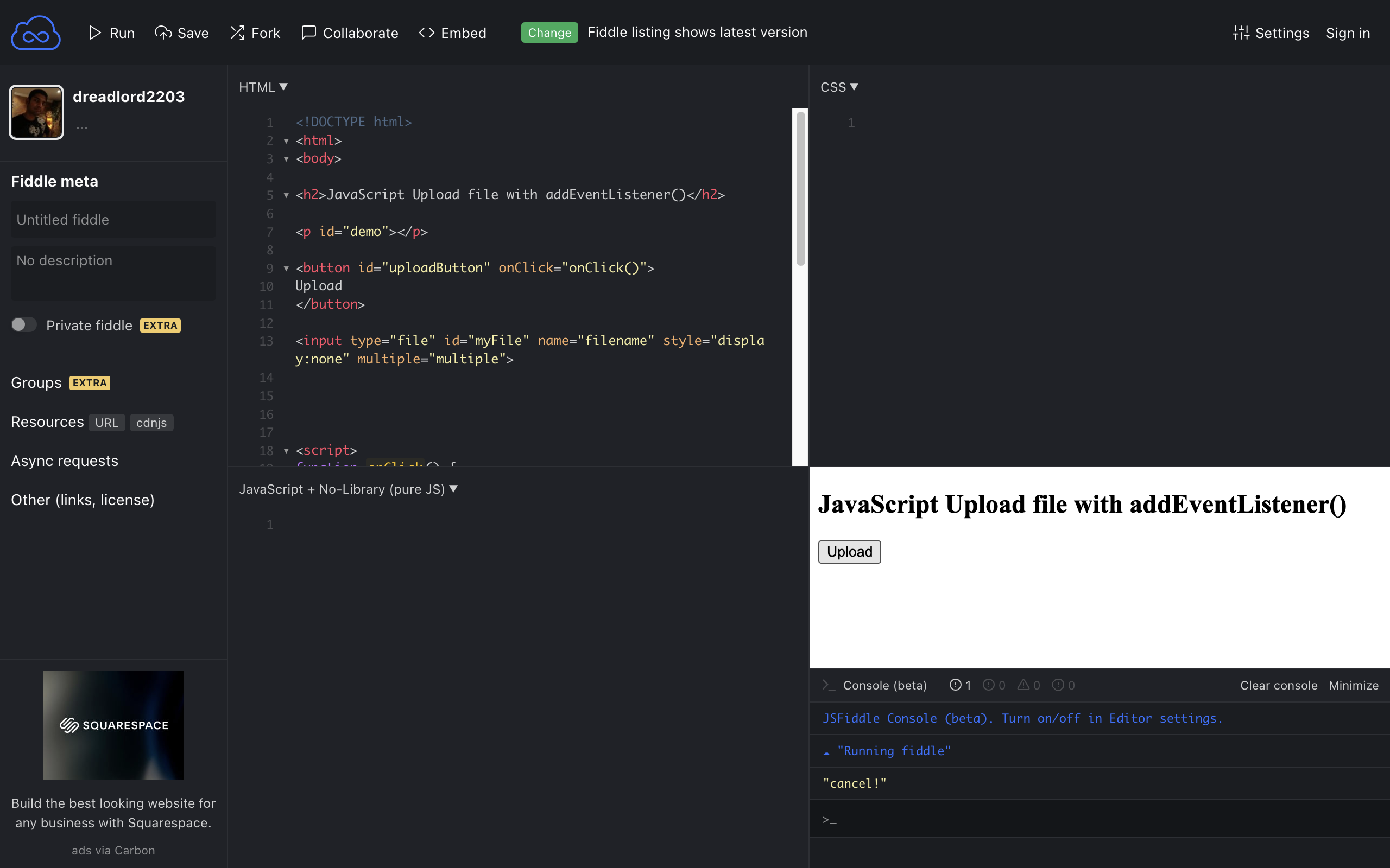 Unable To Upload Files Using Testcafe In Headless Browser Due To Difference In Behaviour With 