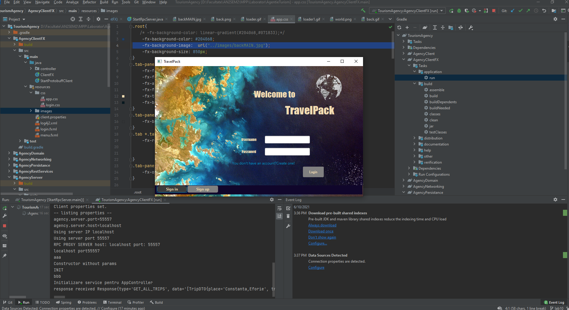 GitHub - magdamargineanu/MPP-TourismAgency: Aplicatie Client server ce gestioneaza excursiile ...