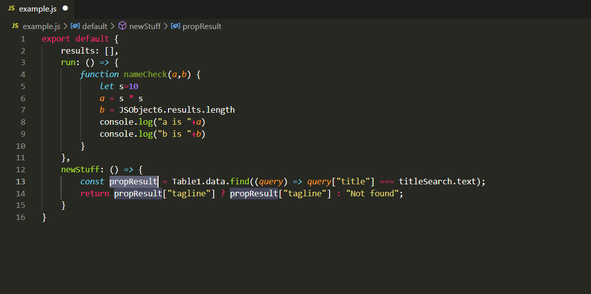 [Feature]:Highlight keyword reoccurrence on JS editor · Issue #9330 ...