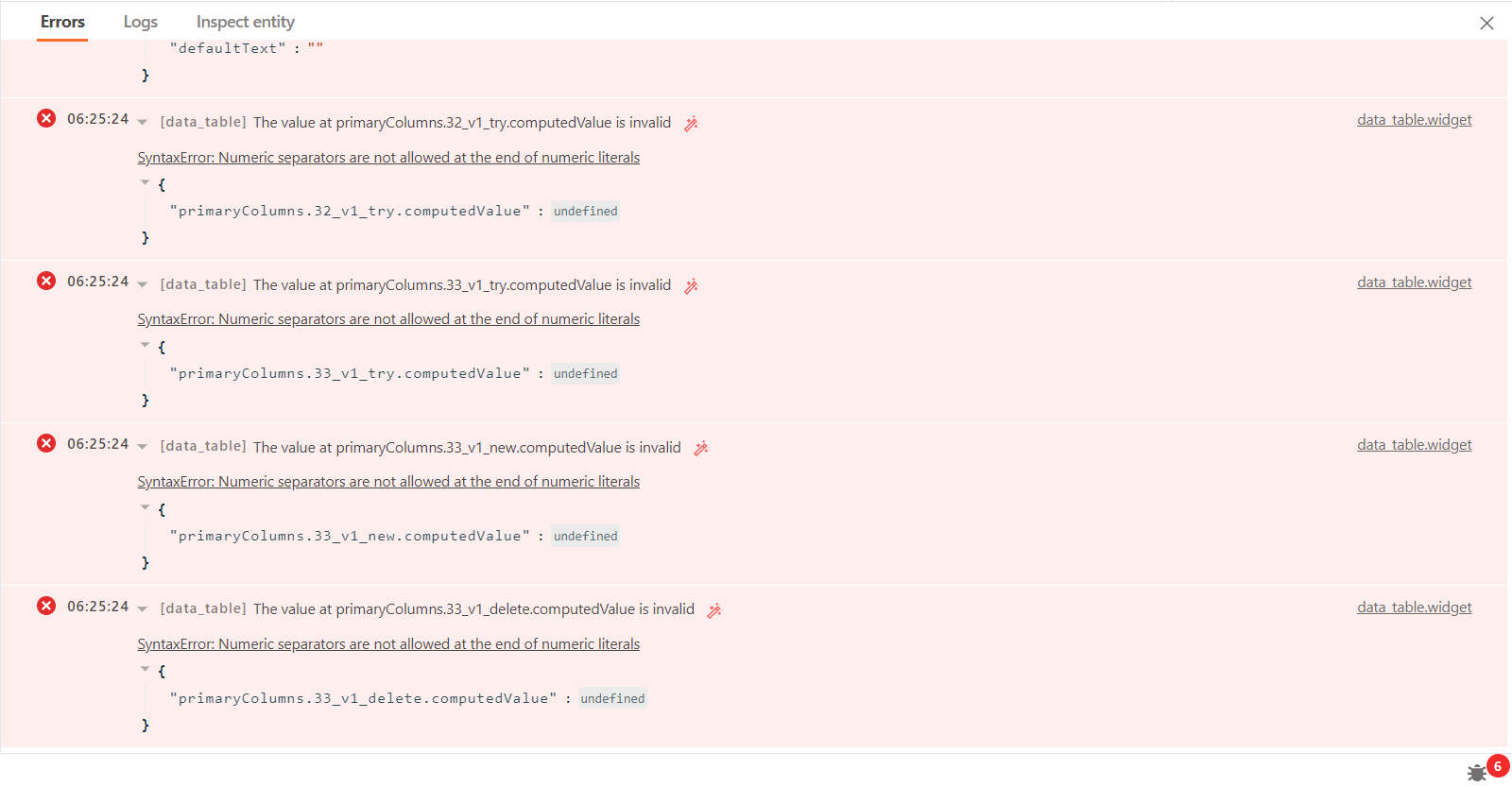 [Bug]: Syntax error is displayed when table column name starts with numeric value · Issue #11243 ...