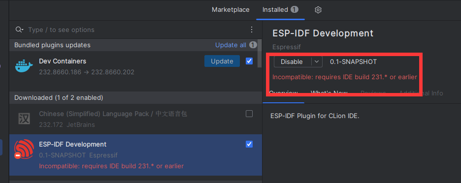 [BUG]Version incompatibility · Issue #5 · espressif/idf-clion-plugin · GitHub