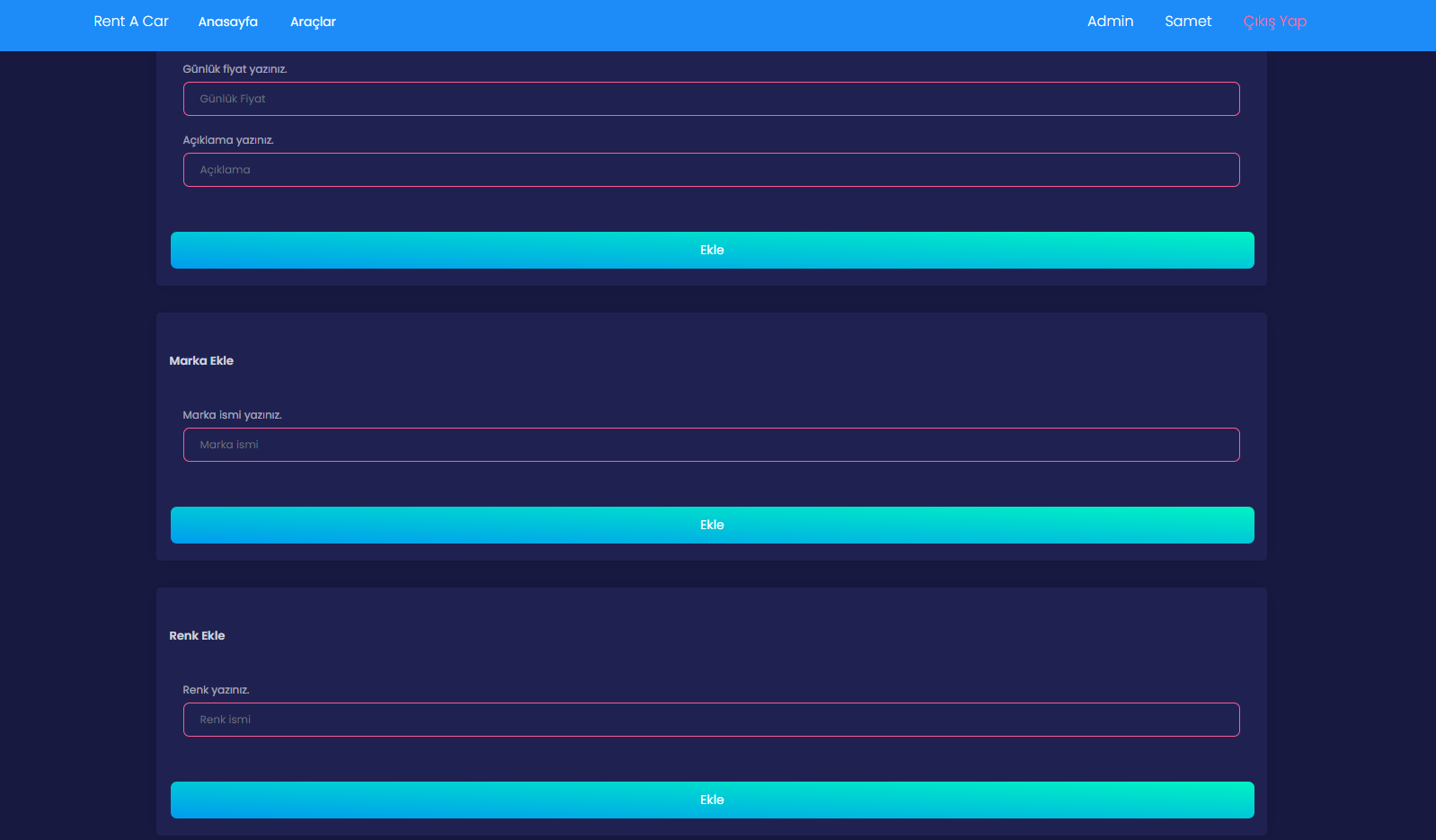 GitHub - samettunay/rent-a-car-frontend-with-angular: Engin Demiroğ Yazılım Geliştirici ...