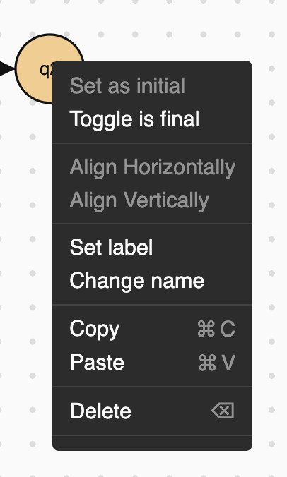 State no longer selected on right click · Issue #375 · automatarium/automatarium · GitHub