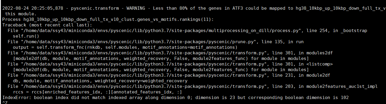 Bug using motifs-v10nr_clust-nr.hgnc-m0.001-o0.0.tbl file[BUG] · Issue #419 · aertslab/pySCENIC ...