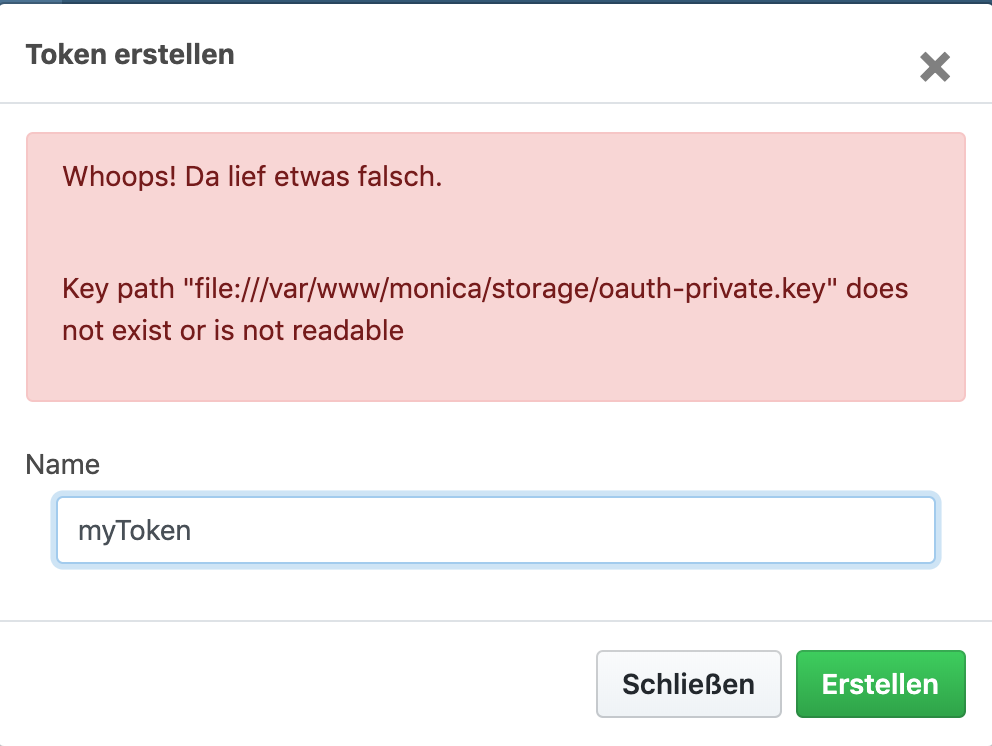 OAuth token with docker container · Issue #2720 · monicahq/monica · GitHub