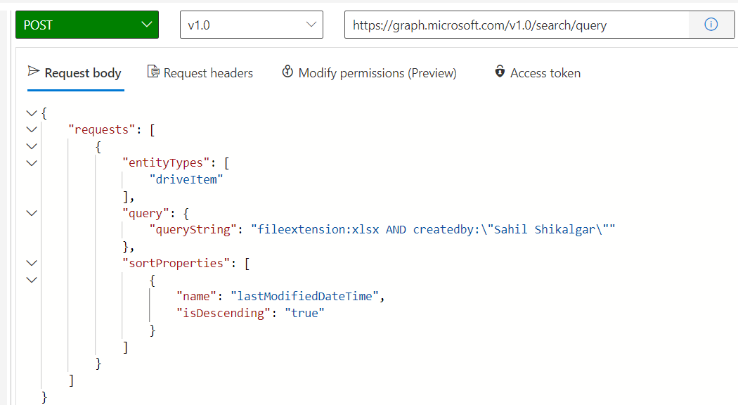 [Graph API] - Search query is returning duplicate elements when we use sortProperties for drive ...