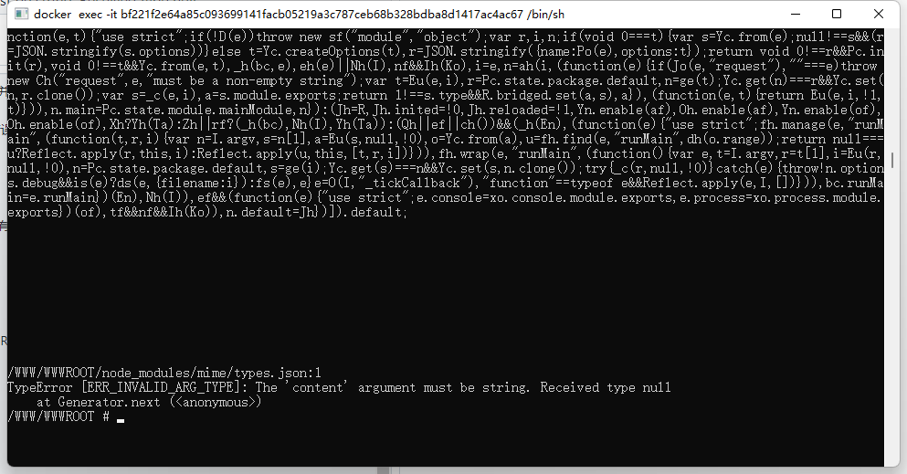 部署到docker容器的时候，显示 The 'content' argument must be string. Received type null · Issue #354 ...