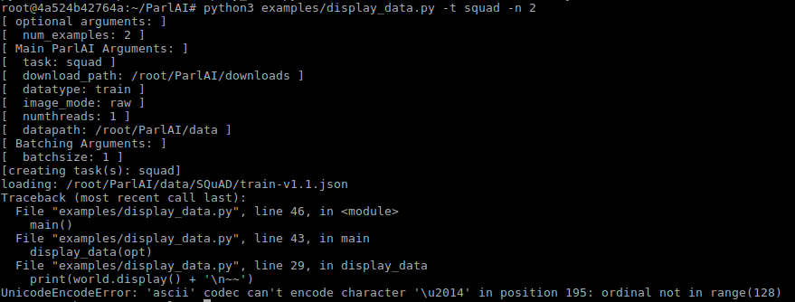 UnicodeDecodeError's · Issue #491 · facebookresearch/ParlAI · GitHub
