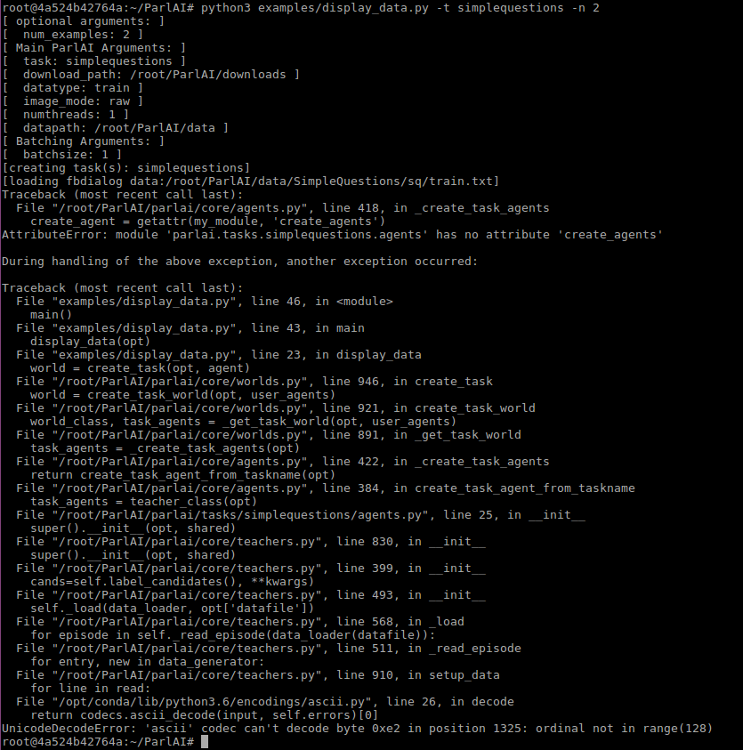 UnicodeDecodeError's · Issue #491 · facebookresearch/ParlAI · GitHub