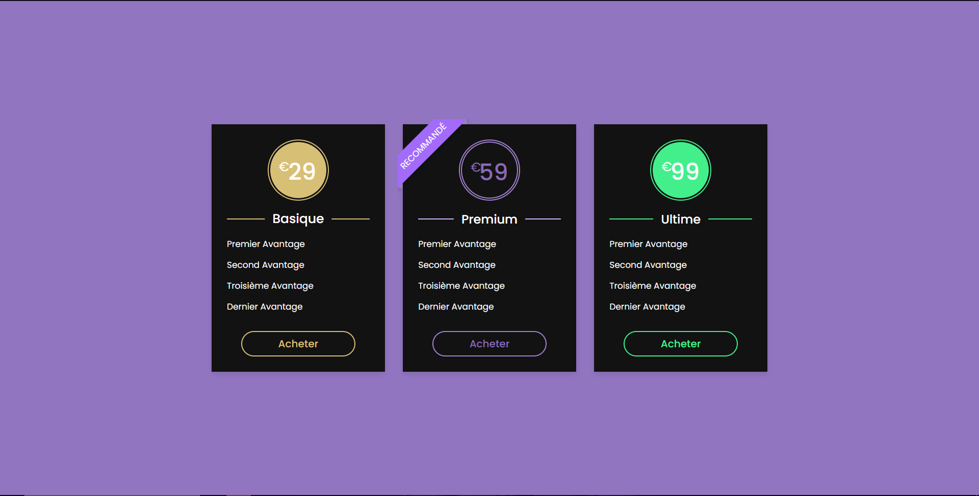 GitHub - GabinCleaver/Prix_Tables_Web: Un Price Table pour site web ...