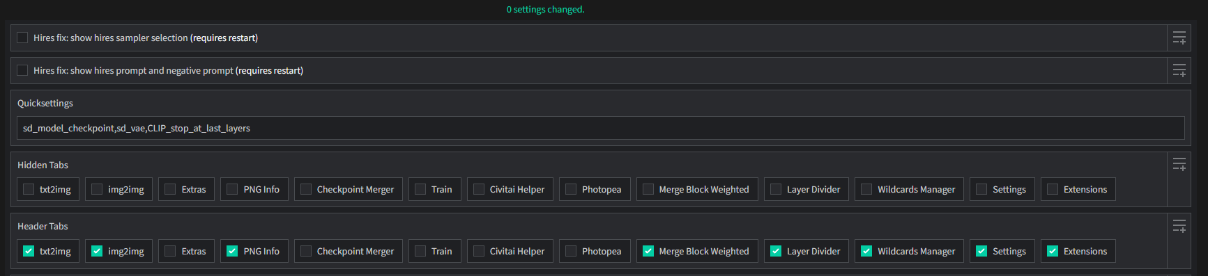 [Bug]: Header Tabs Keep Resetting On Reload · Issue #165 · anapnoe/stable-diffusion-webui-ux ...