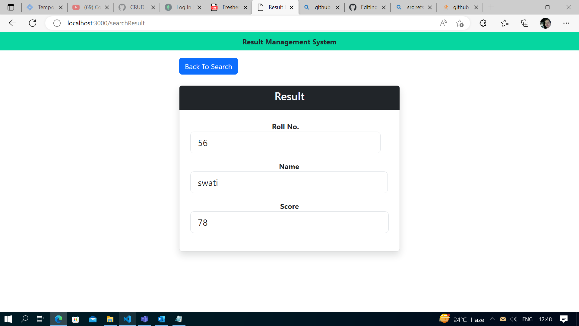 GitHub - Swati-Mishra77715041999/result-management-system