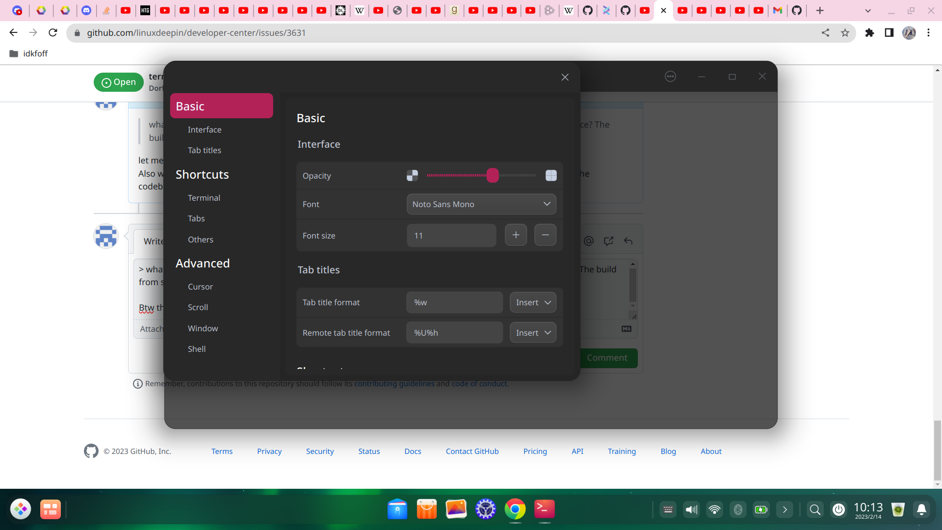 terminal opacity config not working · Issue #3631 · linuxdeepin/developer-center · GitHub