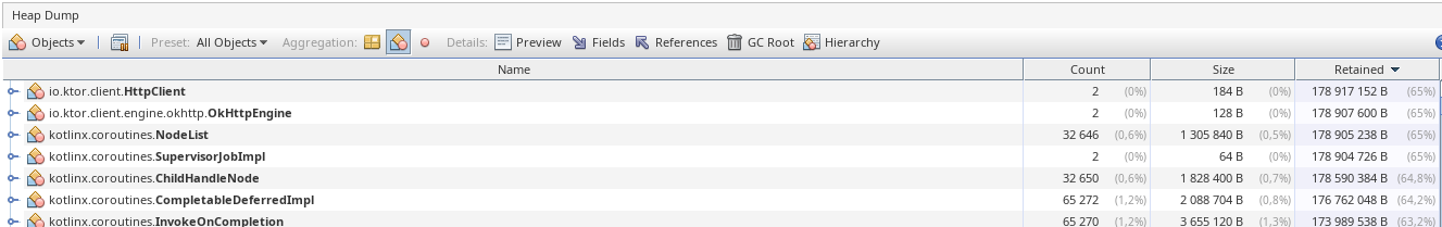 [WebSocket] 10x worse performance compared to OkHttp · Issue #982 · ktorio/ktor · GitHub