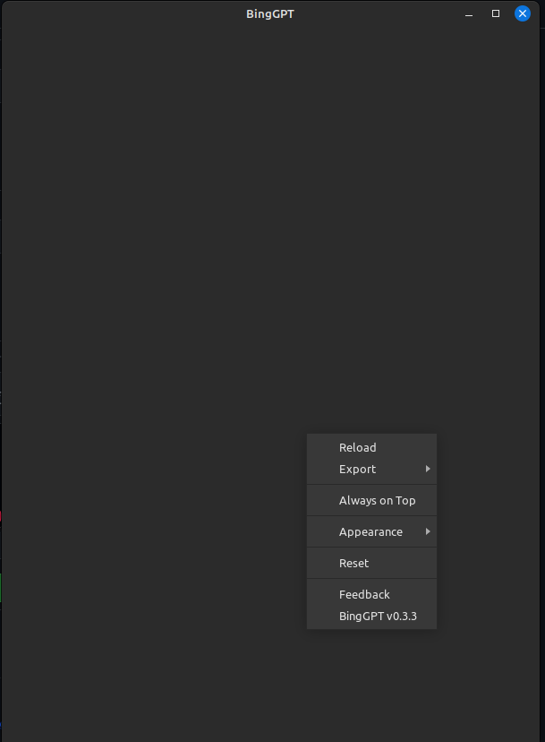Turns into blank · Issue #120 · dice2o/BingGPT · GitHub