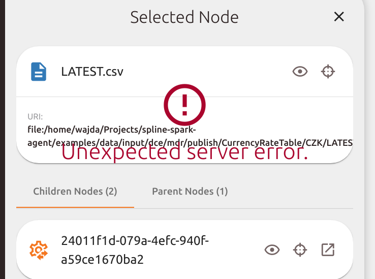 Error message is mixed with the underlying content · Issue #88 · AbsaOSS/spline-ui · GitHub