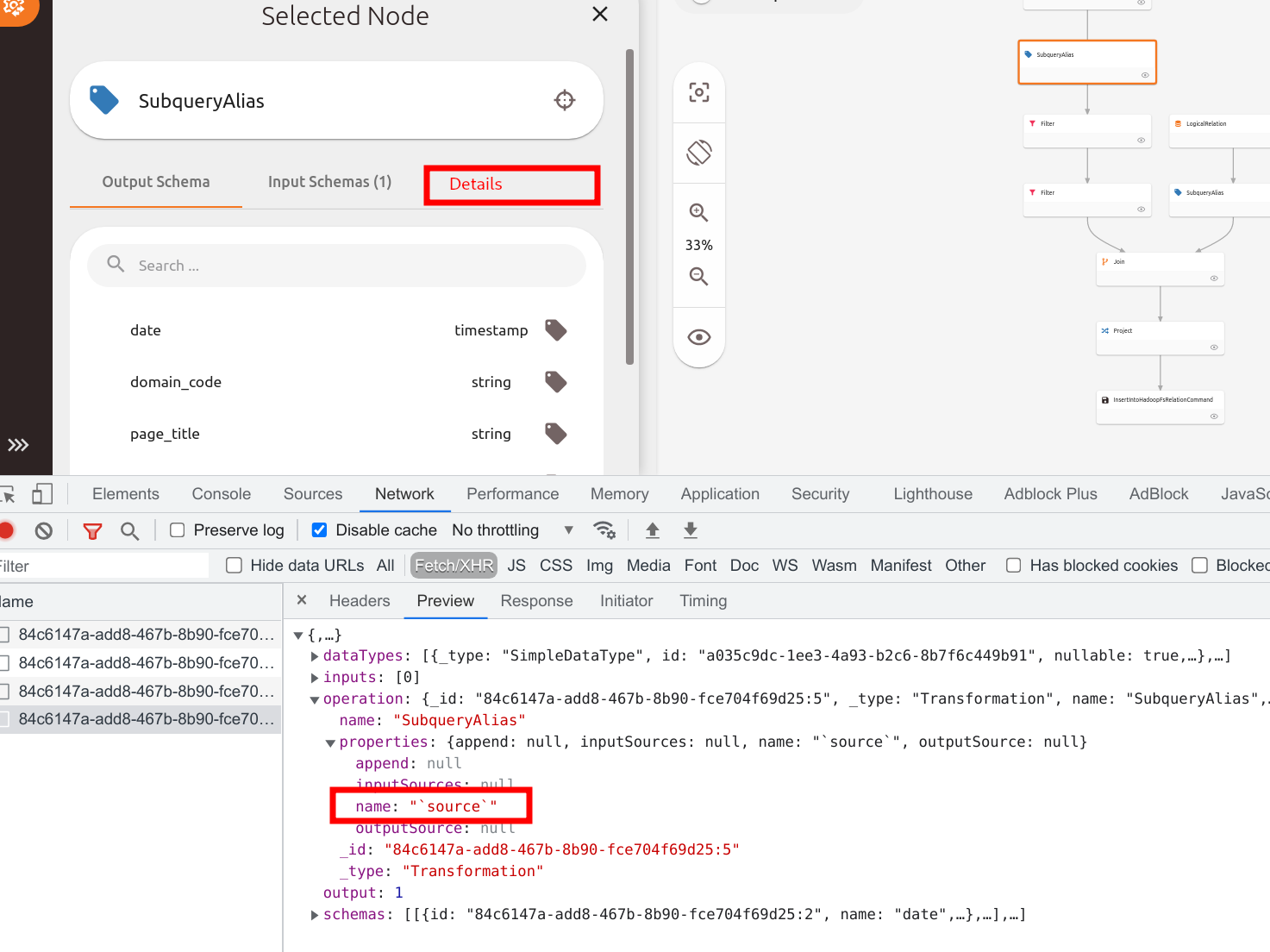 Missing "SubqueryAlias.name" property · Issue #143 · AbsaOSS/spline-ui · GitHub