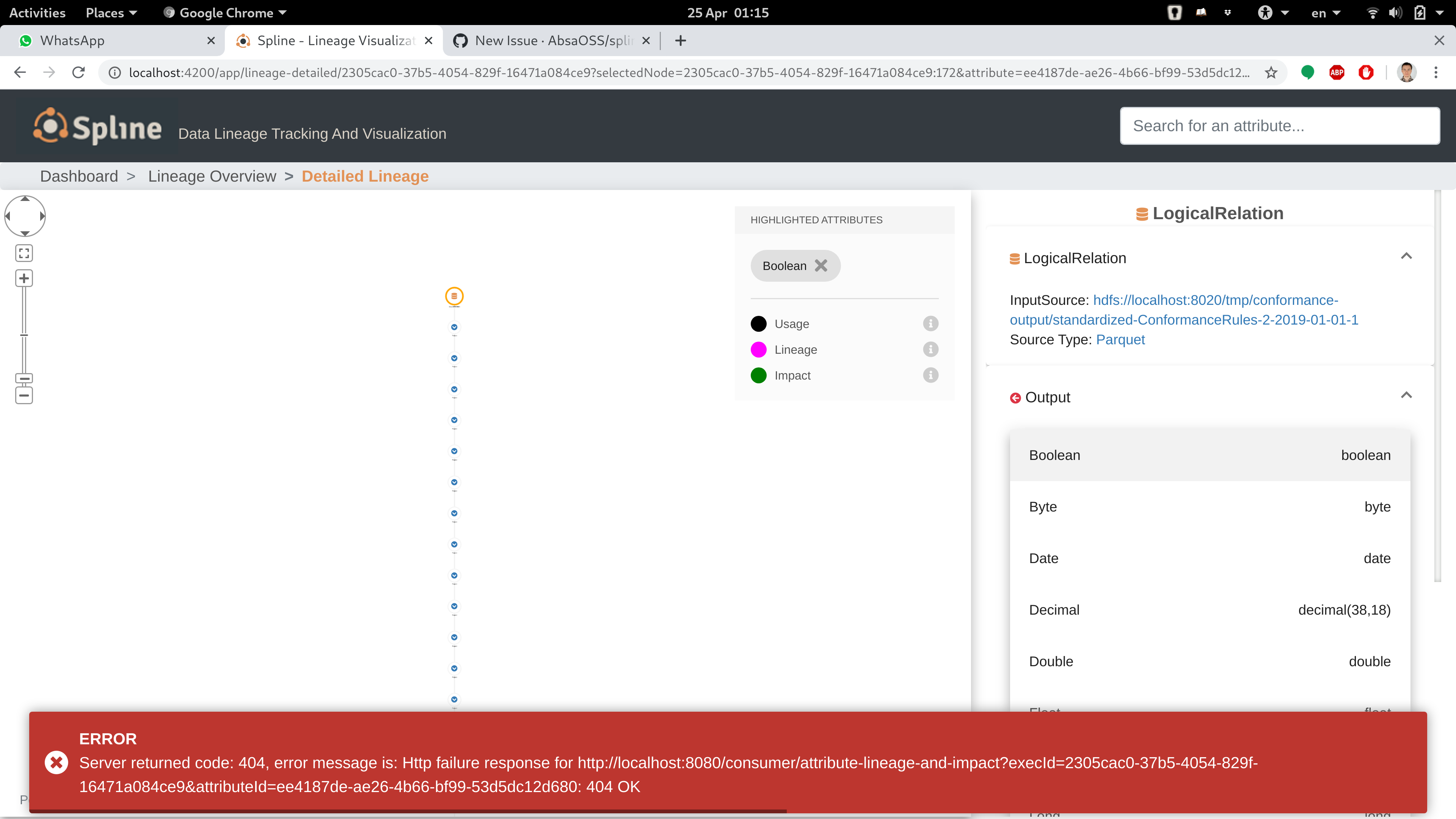 Another 404 on attribute lineage/impact graph · Issue #659 · AbsaOSS/spline · GitHub