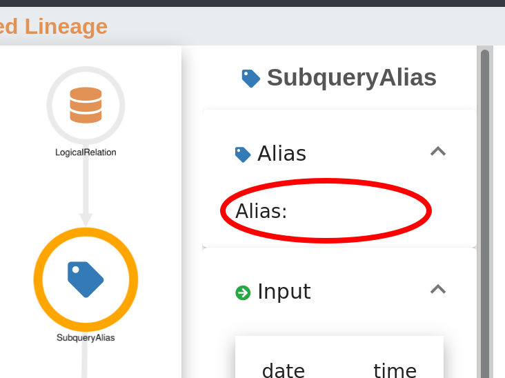 "Alias" operation: missing alias name · Issue #726 · AbsaOSS/spline · GitHub