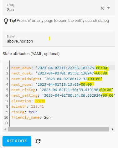 sun.sun does not reflect correct: timezone designator YYYY-MM-DD HH:MM:SS.m+00:00 · Issue #90645 ...