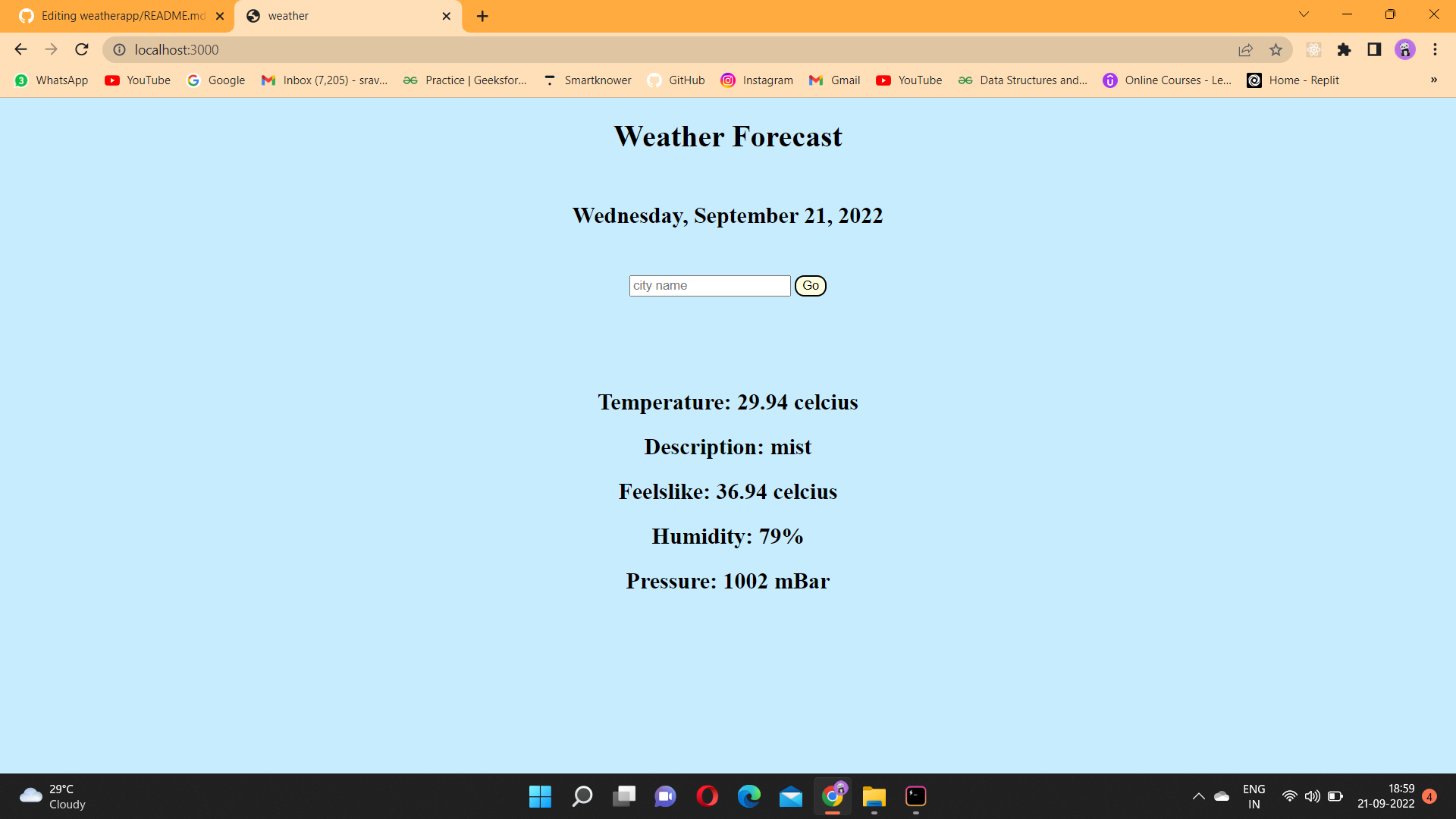 GitHub - sravanyesh/weatherapp: demo on git