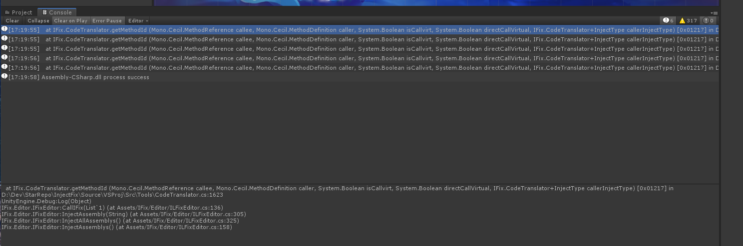 更新Ifix后，Inject的时候输出如下log，编辑器下读取补丁后Unity编辑器闪退 · Issue #321 · Tencent/InjectFix · GitHub