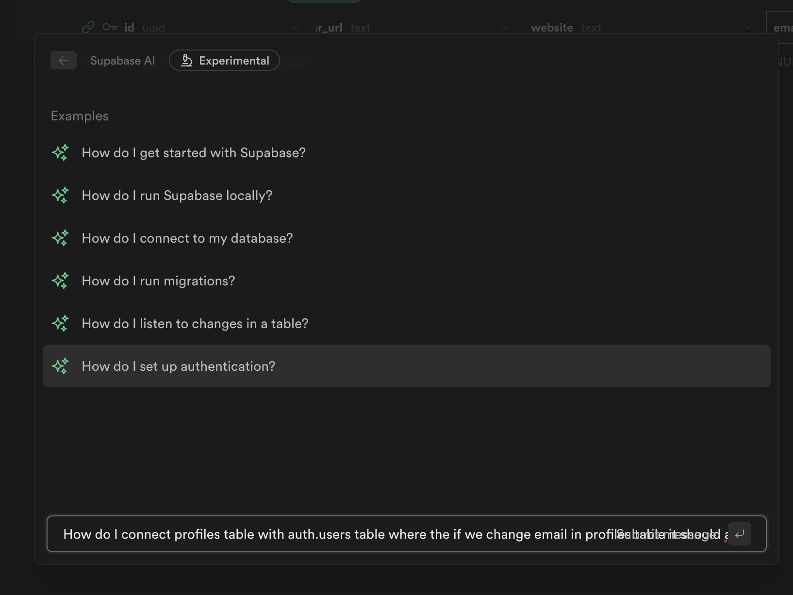 Text overlapping in Supabase AI pop up · Issue #14018 · supabase/supabase · GitHub