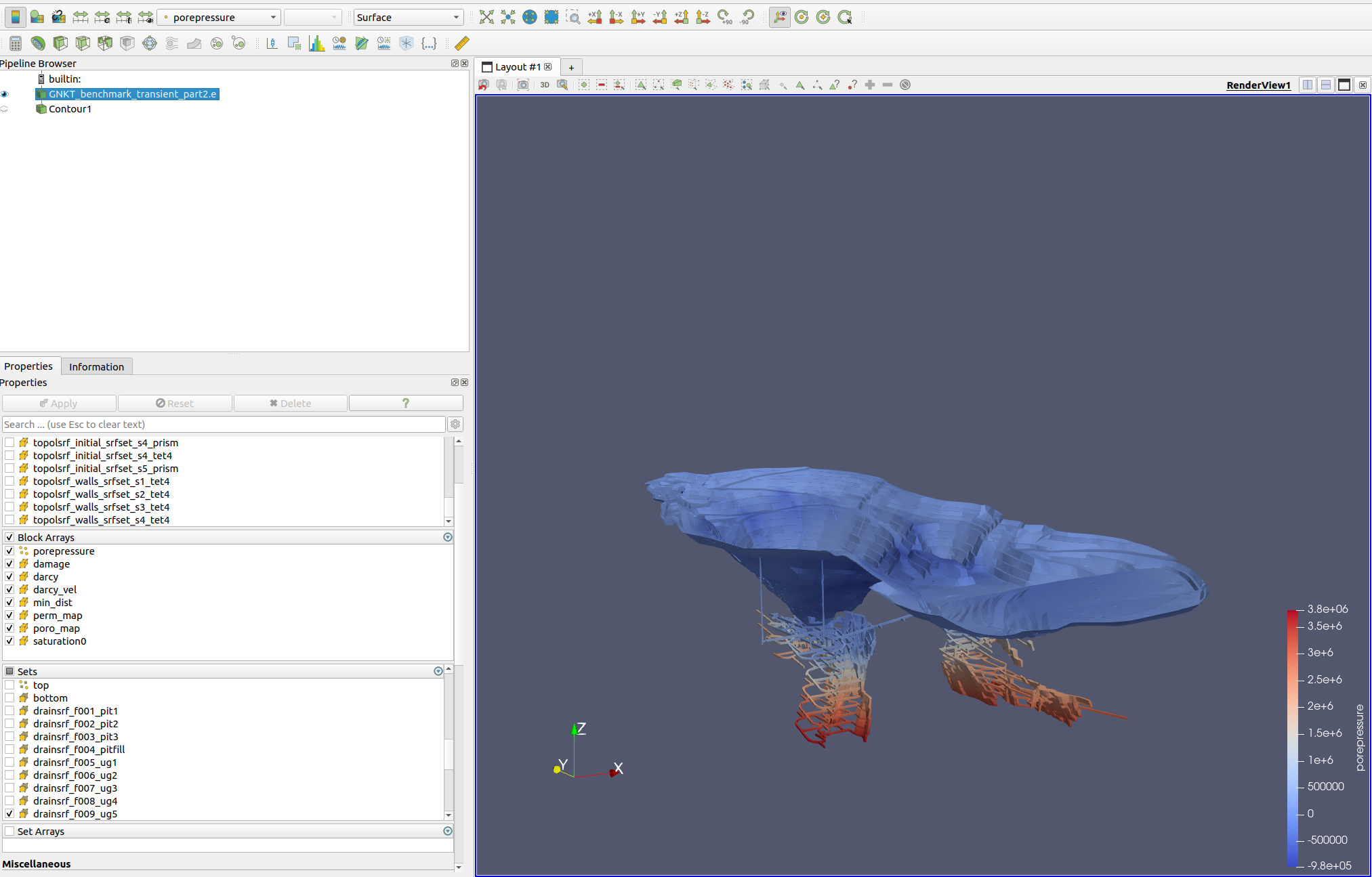 PorousFlow: how to visualise velocity on surfaces (paraview) · idaholab ...