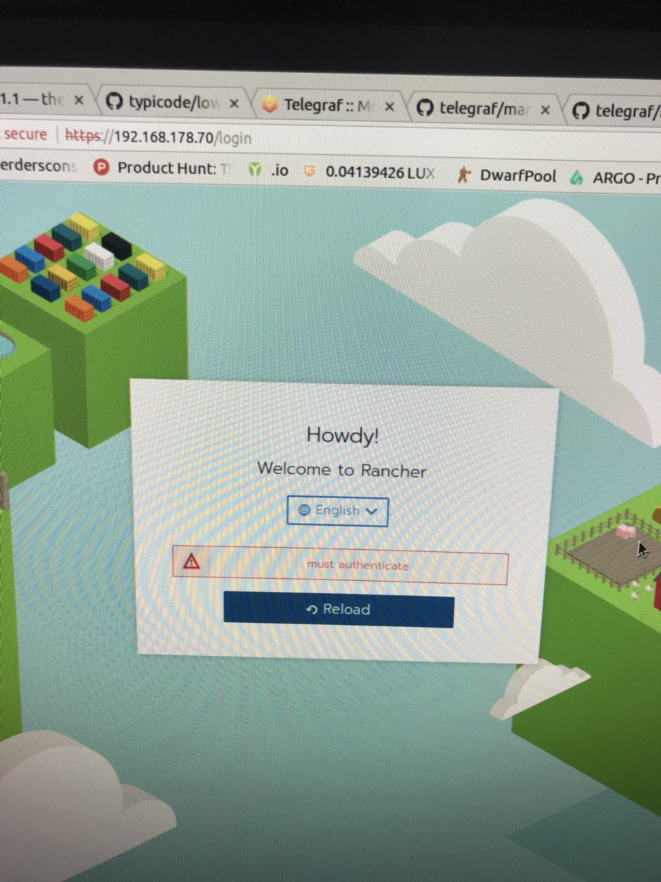 Stuck @ management server UI - must authenticate · Issue #12492 · rancher/rancher · GitHub