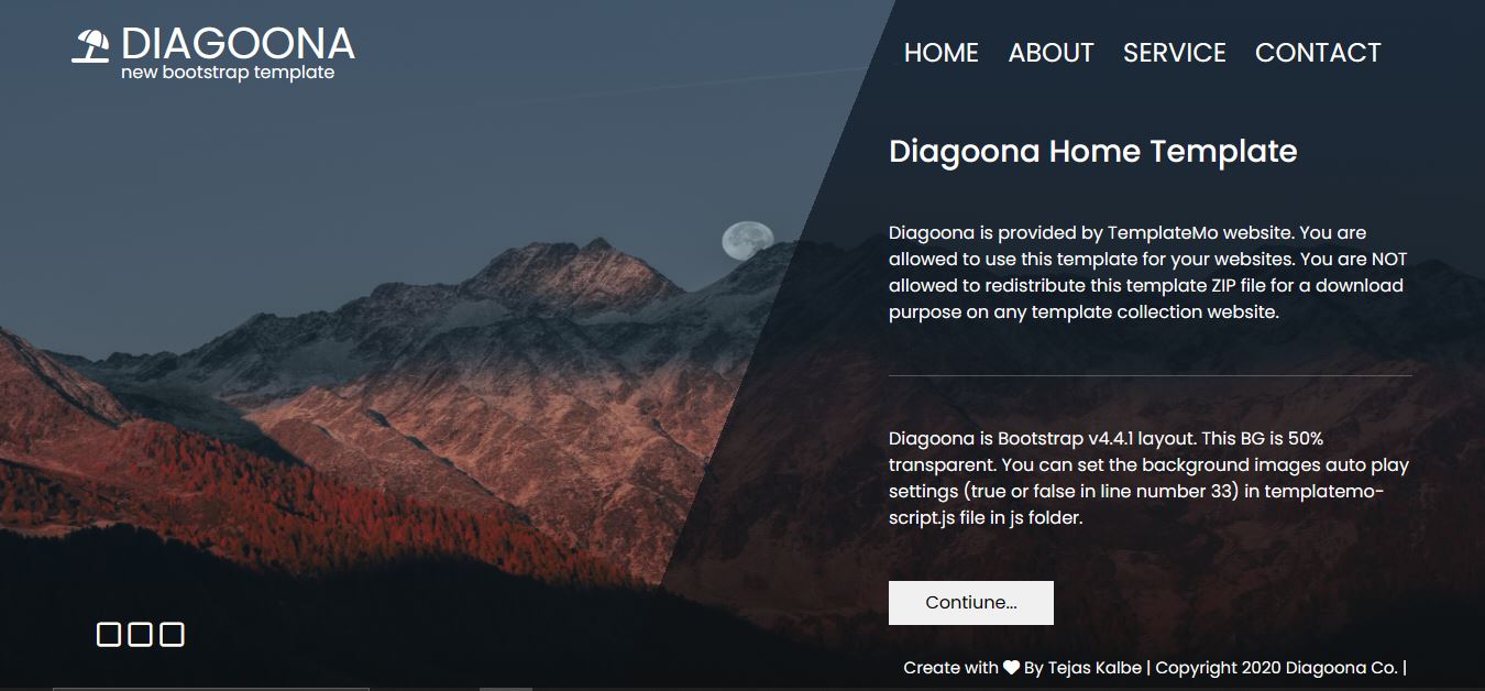 GitHub - tejashkalbe/DiagoonaTemplate