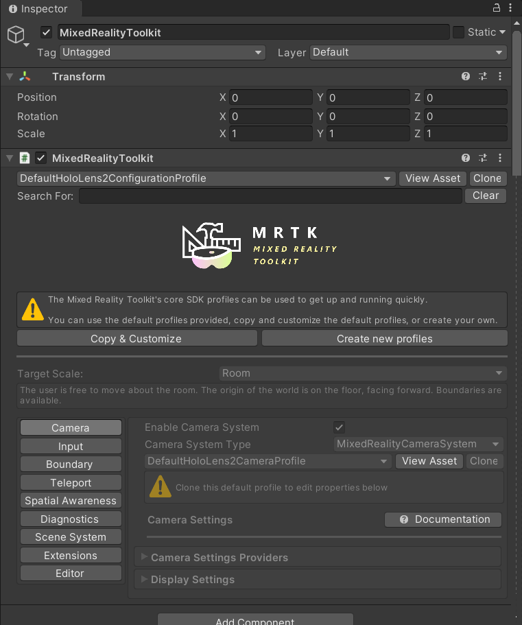 MRTK2 is not work on hololens2 · Issue #9429 · microsoft/MixedRealityToolkit-Unity · GitHub