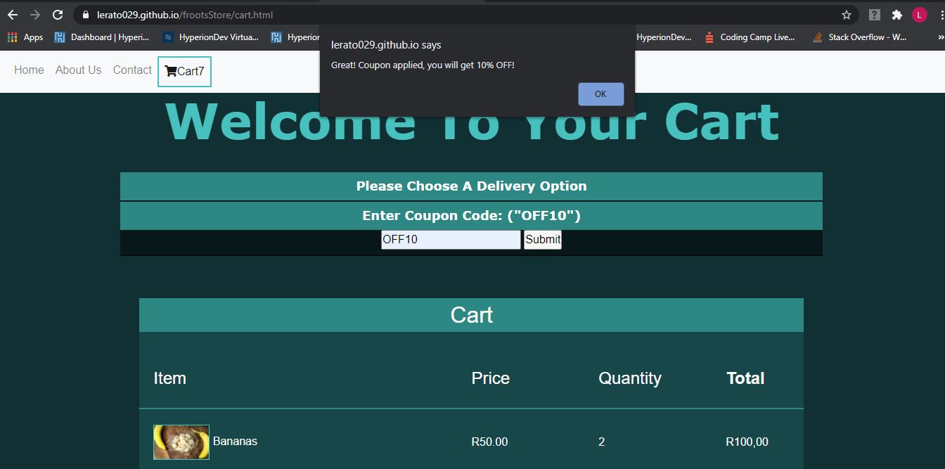 GitHub - Lerato029/frootsStore: Online Fruit Store