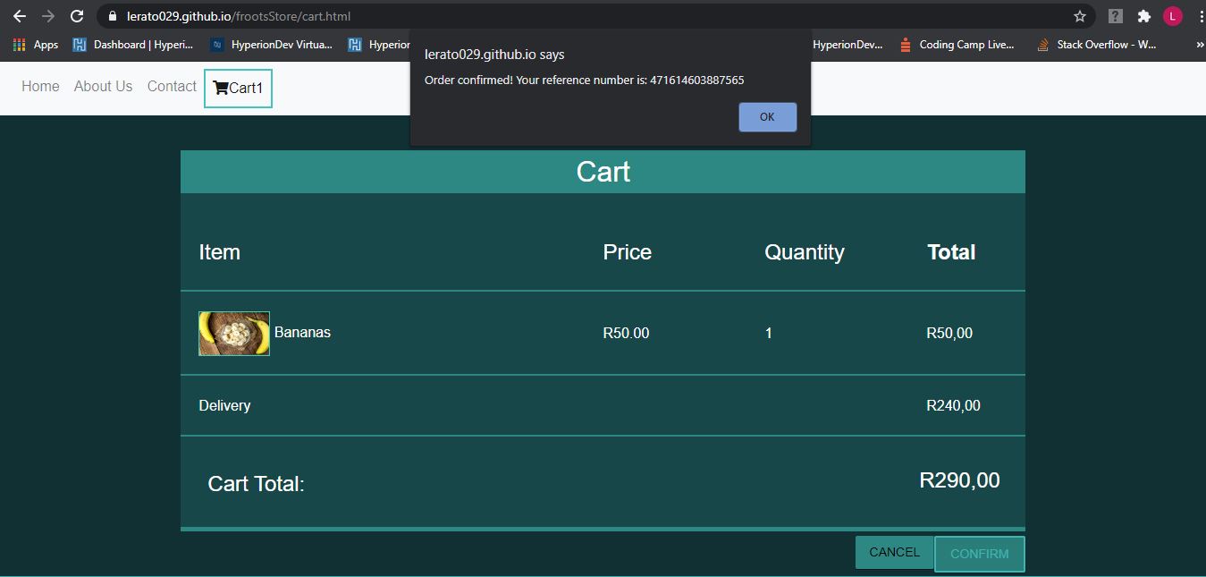 GitHub - Lerato029/frootsStore: Online Fruit Store