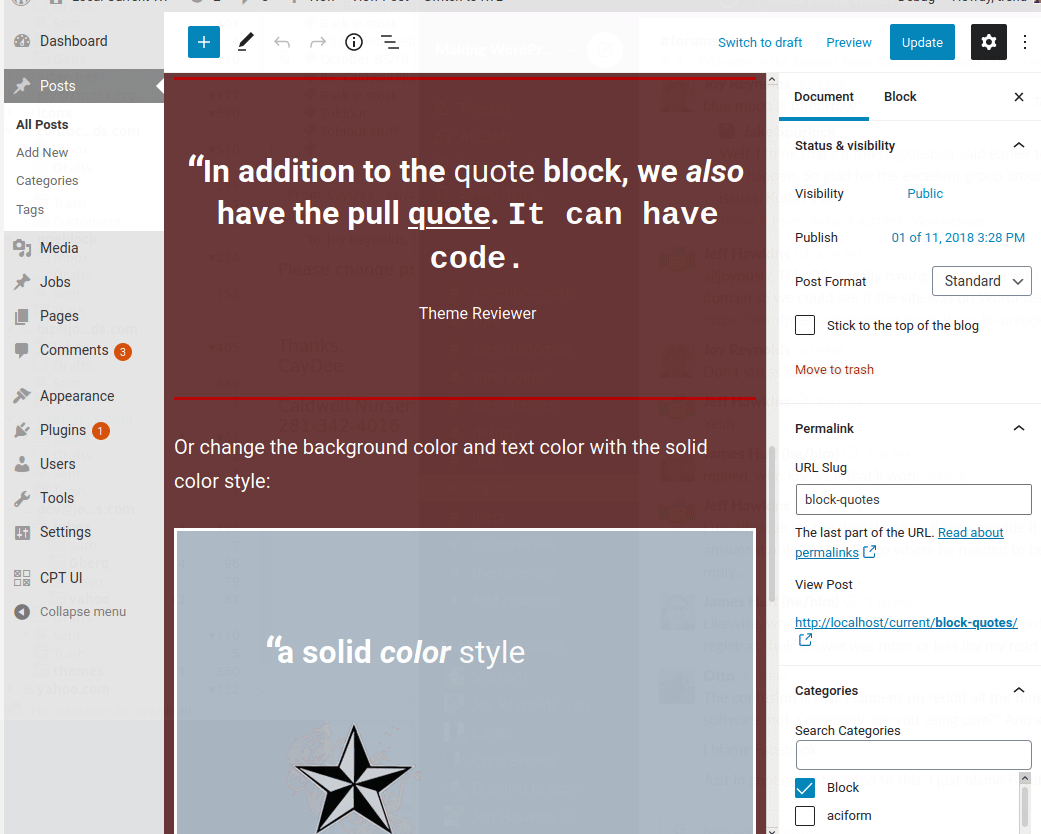 Quote block: bold looks less bold than non-bold · Issue #762 ...