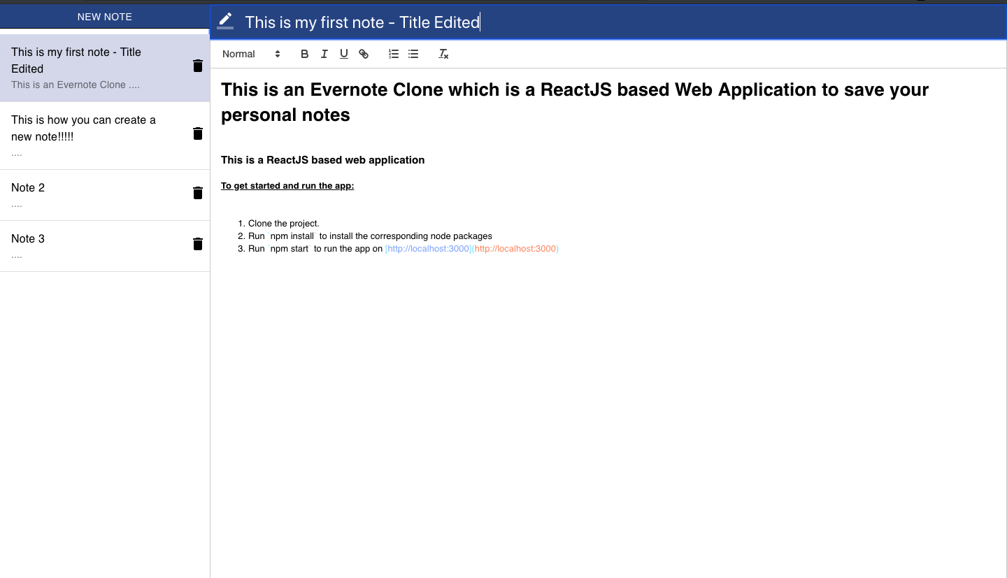 GitHub - yuvraj1107thapa/Evernote-Clone-ReactJS: ReactJS based web clone of Evernote to take ...