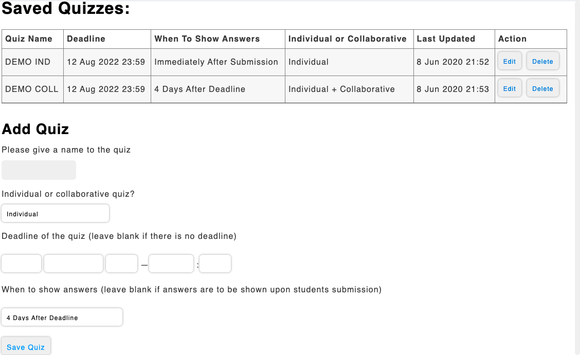 GitHub - jae0107/Educational-Web-Application: Staff can create courses ...