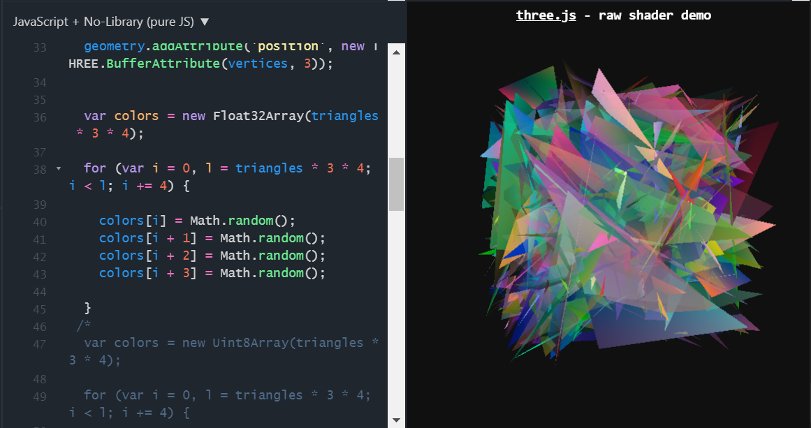 All vertex colors are white if BufferAttribute is backed by Uint8Array · Issue #18341 · mrdoob ...