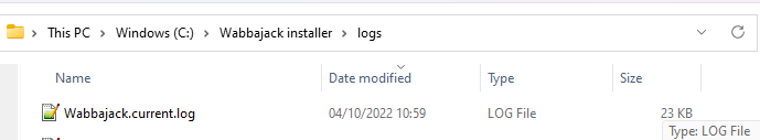 Logs generate in the wrong folder · Issue #2104 · wabbajack-tools/wabbajack · GitHub