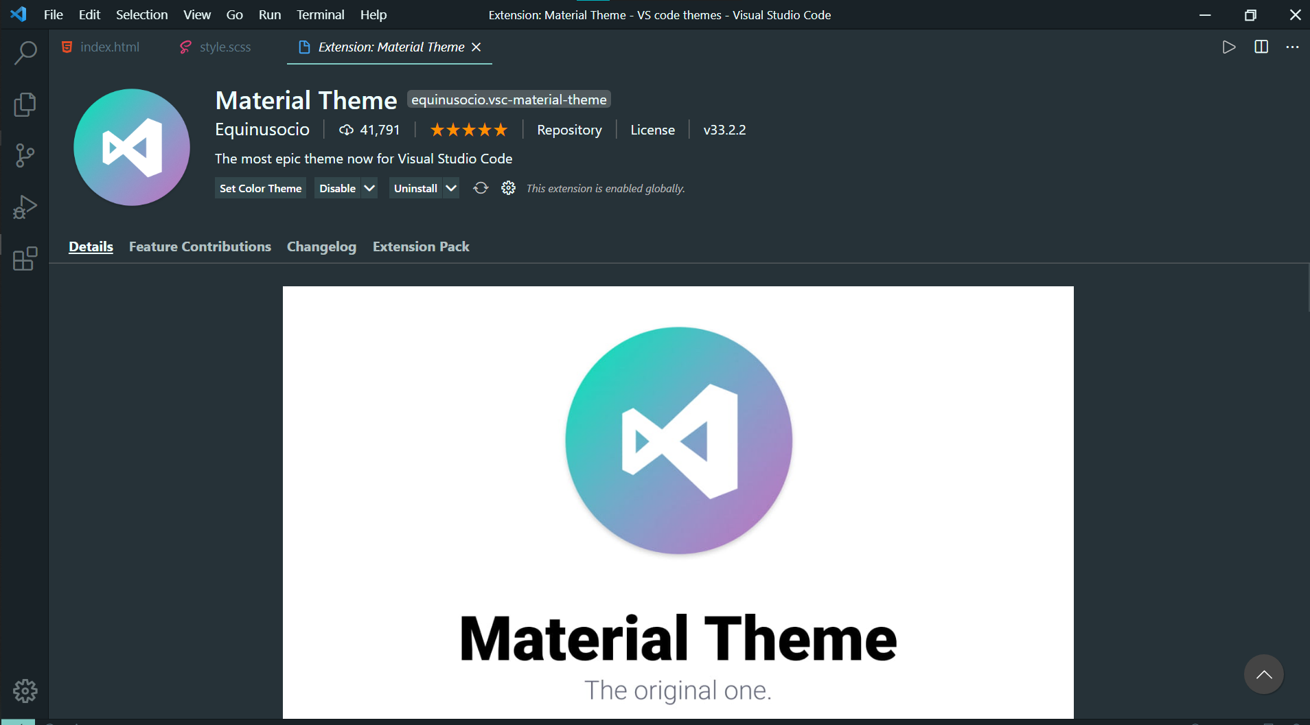 Material theme not working · Issue #120812 · microsoft/vscode · GitHub