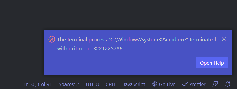 Terminal Error · Issue #125383 · microsoft/vscode · GitHub
