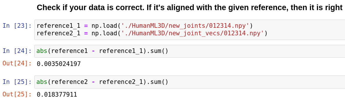 Question on double-check difference · Issue #75 · EricGuo5513/HumanML3D · GitHub