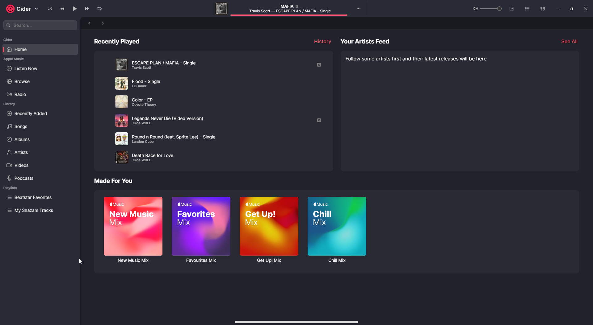 Dracula Theme for Cider Music · Issue #687 · dracula/dracula-theme · GitHub