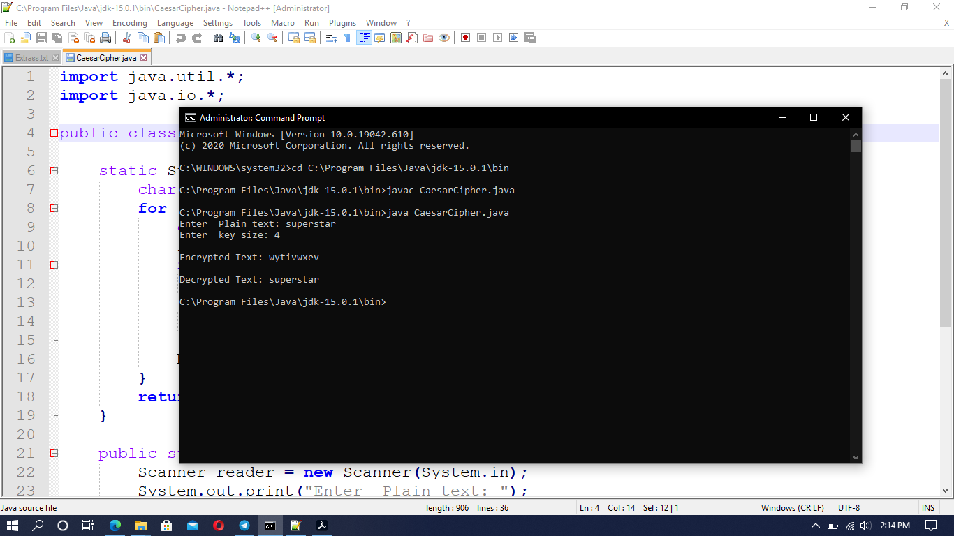 GitHub - Murugan-Sekar/Caesar-Cipher: Caesar Cipher is a Substitution technique in Cryptography.