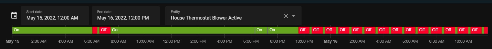 Blower Active status with TraneHome (formerly known as Nexia) status ...