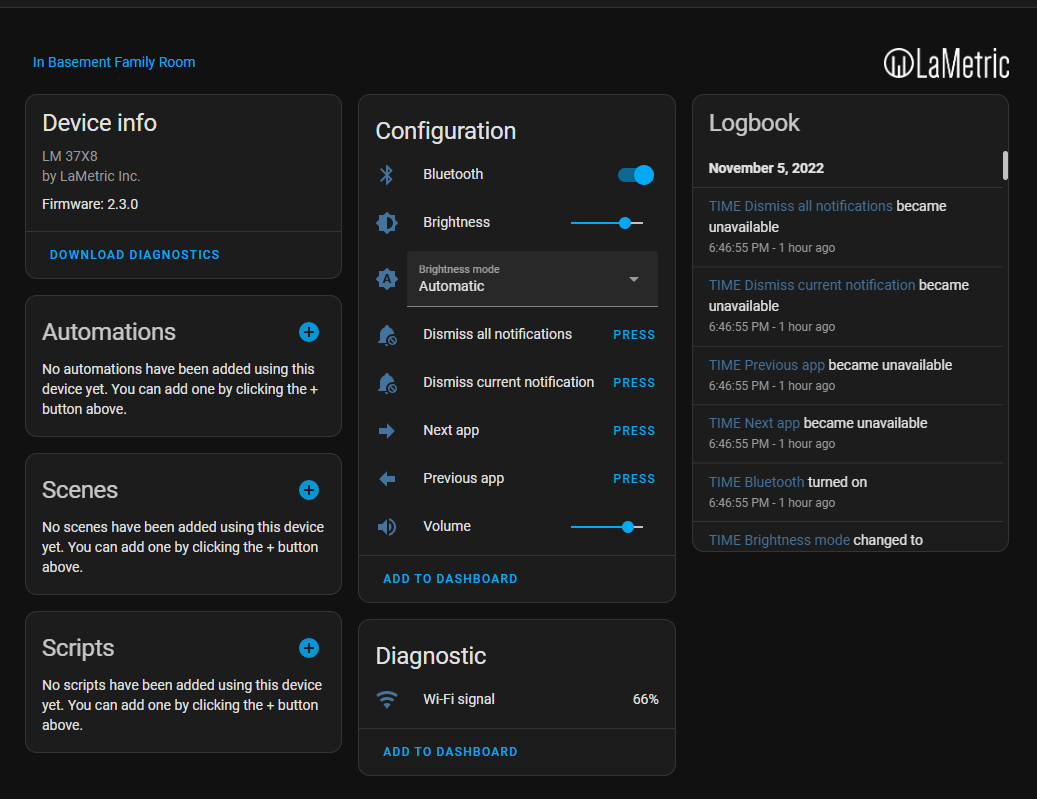 Unable to use service calls for LaMetric Time Clock · Issue #81637 ...