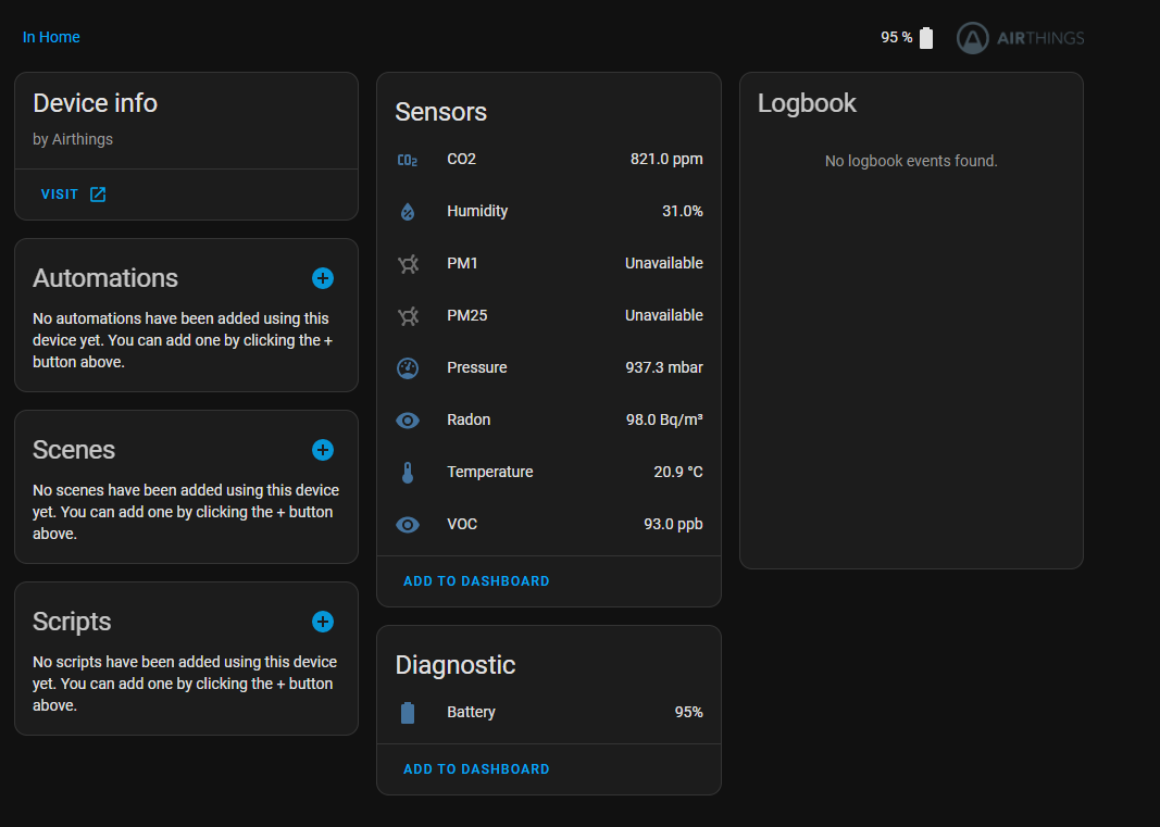 Airthings PM1 and PM25 sensors unavailable for Airthings View Plus device · Issue #82003 · home ...