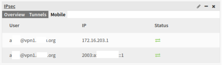 IPsec Widget on Dashboard counts users per unique IP address · Issue #6889 · opnsense/core · GitHub