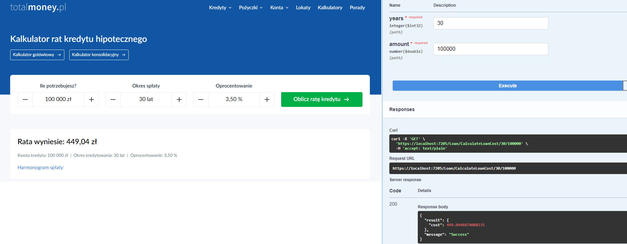 GitHub - M-Peplin/LoanCalculator: API designed to provide monthly loan ...